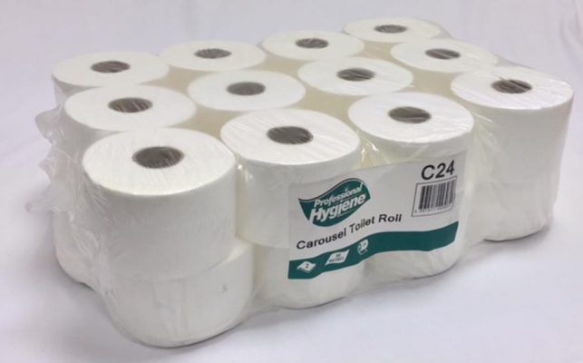 CAROUSEL TOILET ROLL 2 PLY - 80m x 9.5cm - Buy Cleaning Hygiene and ...